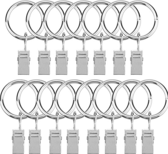 Gordijnringen met clips - sterke constructie - set van 15 - premium ...