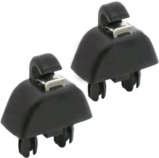 Allecto Plus - Zonneklepcliphouder zwart - Set van 2 stuks - Geschikt ...