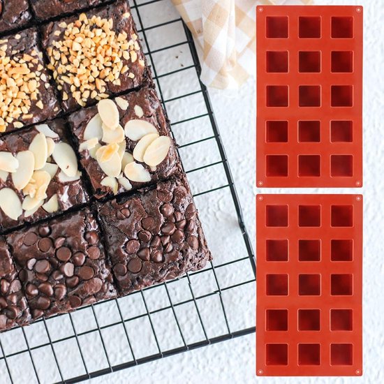 Allecto Plus - Siliconen vormen kubusvorm met 15 uitsparingen voor ...