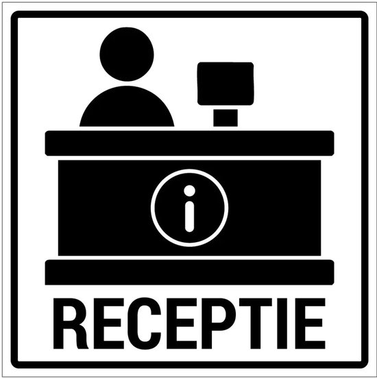 Receptie bord - vierkant - Sign Again - 40 x 40 cm | bol