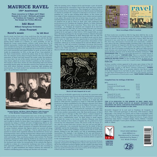 Idil Biret - Bilkent Symphony Orchestra - Jean Fournet - Ravel: 150Th ...