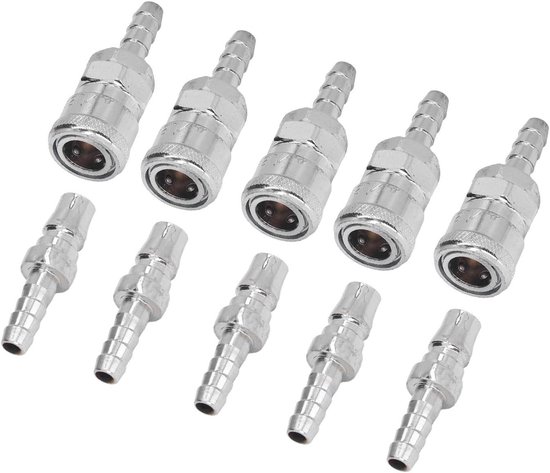 JGS Premium - Set de 5 raccords pneumatiques rapides et Chevilles en acier inoxydable... | bol