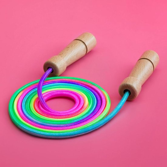 Skipping Rope Set with Wooden Handles - Rainbow Children's Edition ...