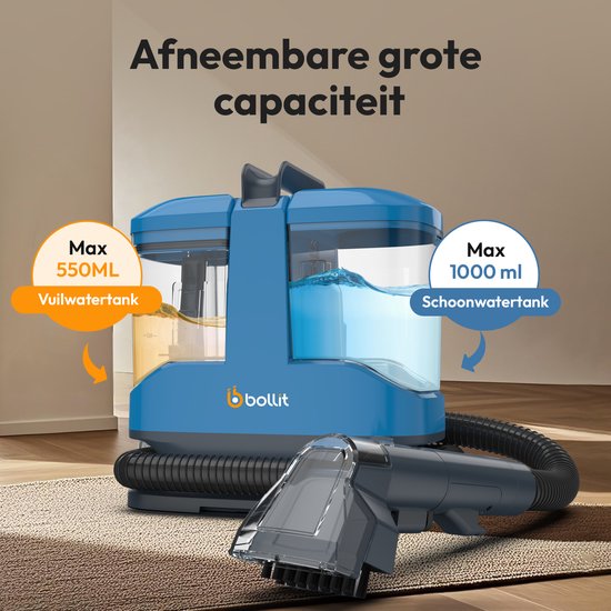 Bollit Vlekkenreiniger Compact - Tapijtreiniger - Zetelreiniger - 450W ...
