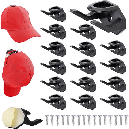 BELLE VOUS 16 Zelfklevende Haakjes - Petten houder om aan de muur te ...