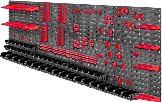 KADAX Gereedschapswandrek, groot, 232 x 78 cm, opslagsysteem van ...