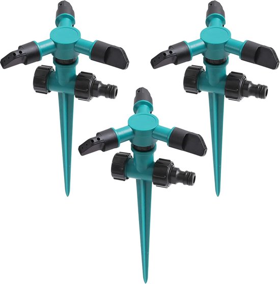 Tuinsproeier set - 3 stuks - kunststof - voor gazon en tuin | bol