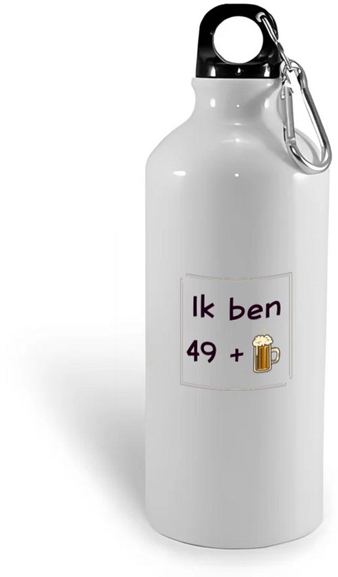 Hacebo® - ik ben 49 + 1 waterfles - 49+1 - mensen die 50 zijn geworden ...