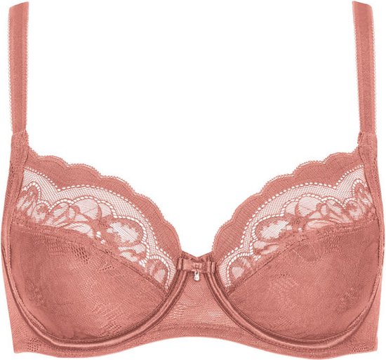 Bruin-rode beugel bh Lisca Evelyn B - E - Bruin - Maat - 75B | bol