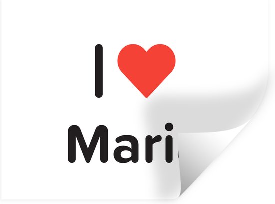 Muurstickers - Sticker Folie - I love - Maria - Meisje - 160x120 cm ...