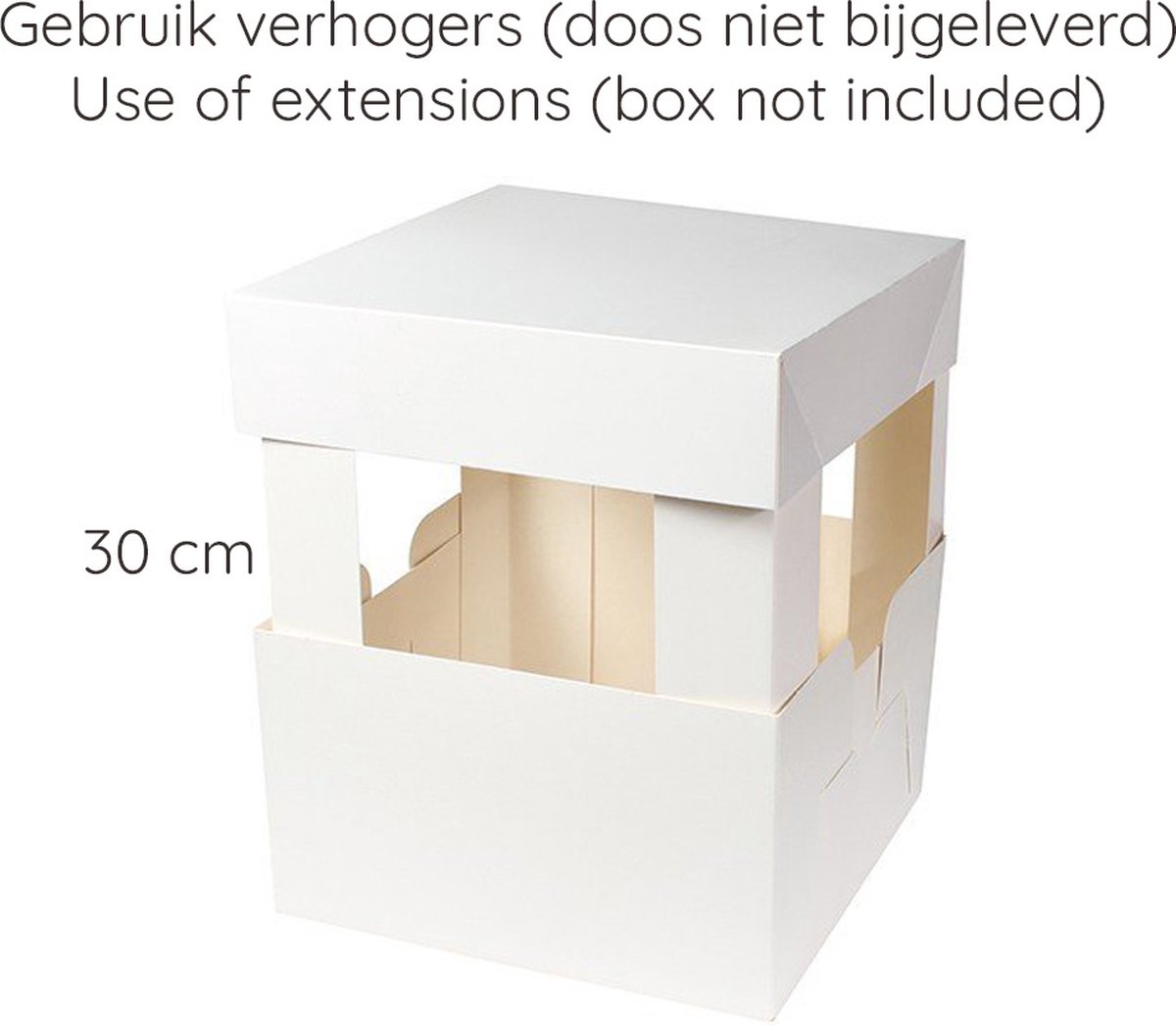 Taartdoos verhogers (100 stuks) | bol.com