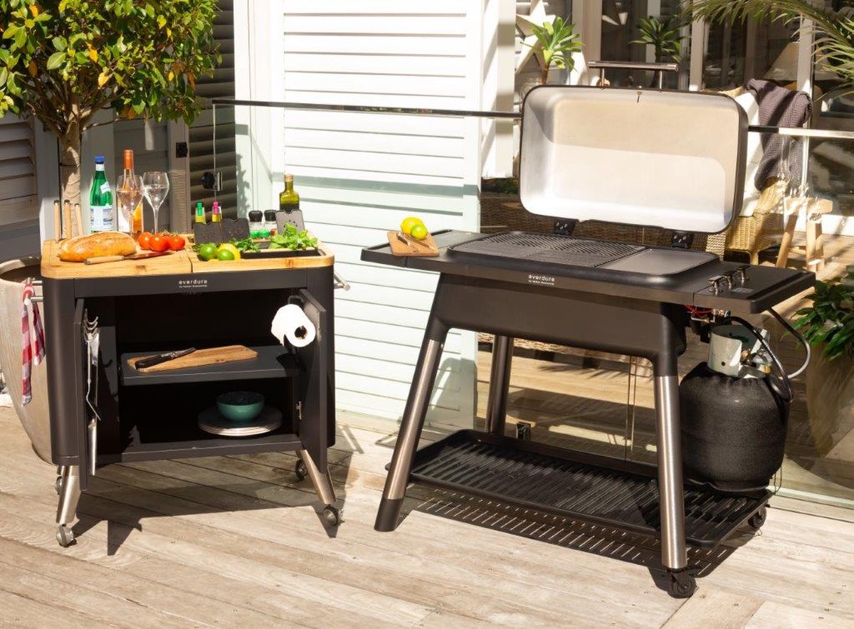 Everdure Force Barbecue Gas by Heston Blumenthal Blauw Zwart | bol.com
