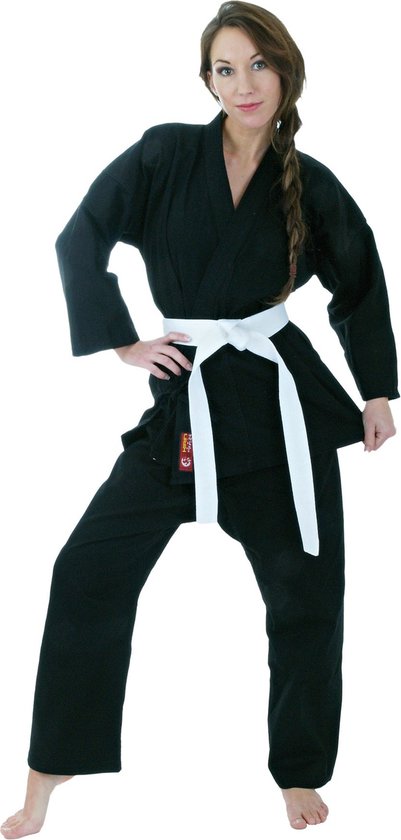 Hayashi karate pak Kirin Kleur: Zwart, Maat: 170 cm, Volwassenen | bol