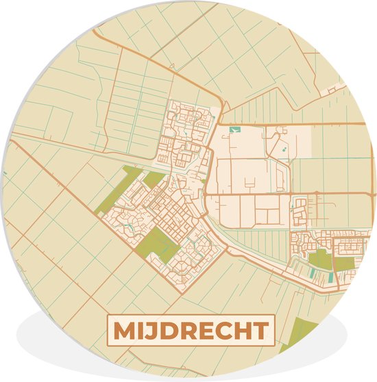 Wall Circle - Wall Circle Indoor - City Map - Mijdrecht - Map - Map ...