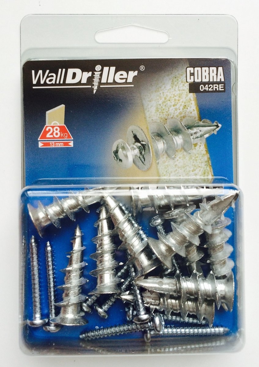 Gipsplaat Pluggen met schroef Cobra D4.5mm / 10st. metaal | bol.com