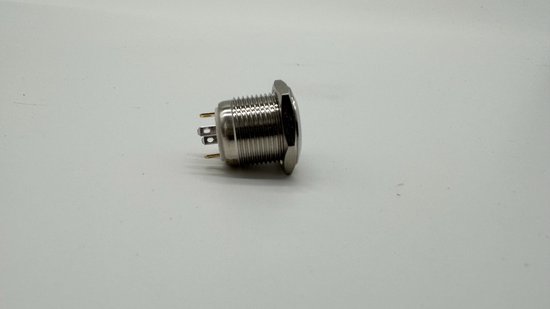 Drukknop Silver - 16mm - 12volt - met blauwe LED | bol.com