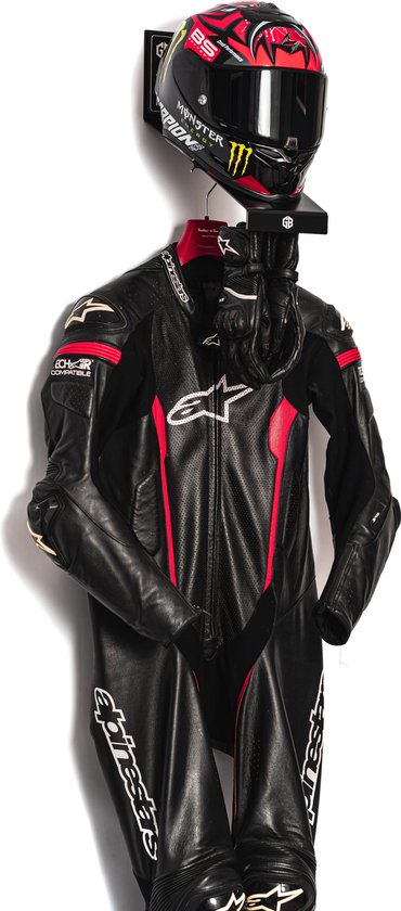 Gearbase Bikergear Wallmount 3.0 -Black Motorhelm standaard -Helm steun ...