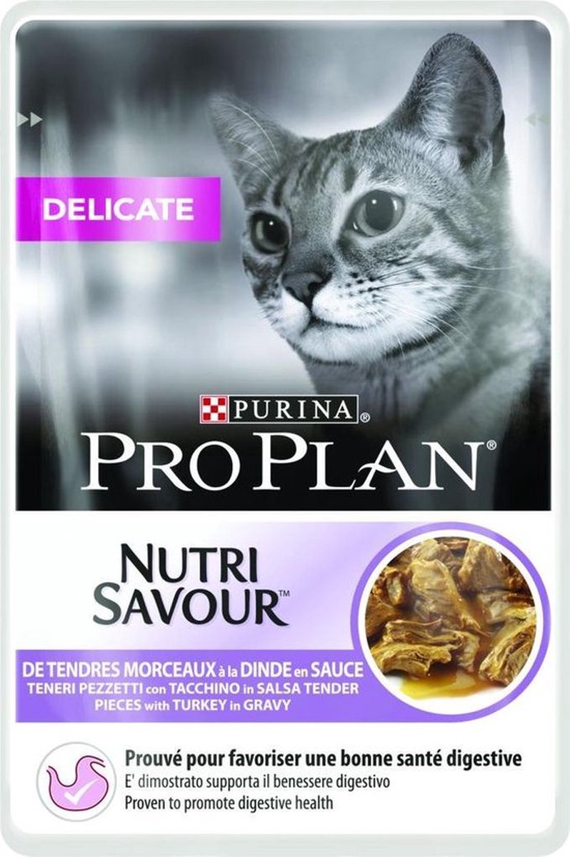 Pro Plan Cat Delicate Nutrisavour - kattenvoer natvoer - Vis - 40x85g ...