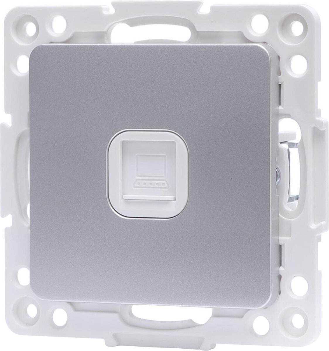 UTP RJ45 Stopcontact - Wandcontactdoos - Inbouw - Vierkant - Kunststof ...