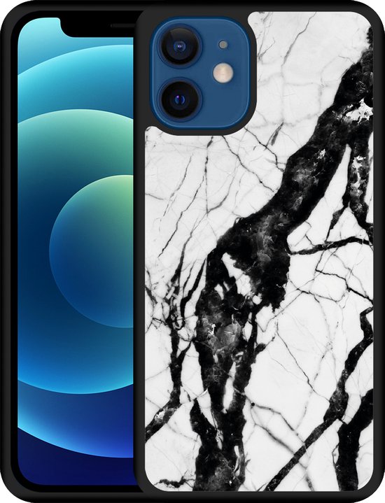 iPhone 12 Hardcase hoesje Marmer Design - Designed by Cazy | bol