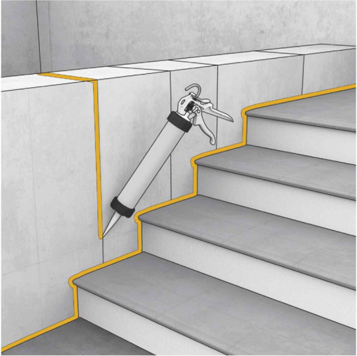 Beton en Metselwerk Gevelplamuur SIKA SikaHyflex 160 Bouw - Beige ...