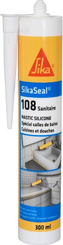 Schimmelwerende siliconenkit SIKA Sikaseal 108 Sanitair - Wit - 300ml ...