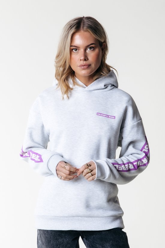 Colourful Rebel Sleeve Logo Clean Hoodie- S | bol
