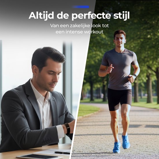 Shrivasta Activity Tracker | Dames & Heren Zwart- Sportarmband met ...