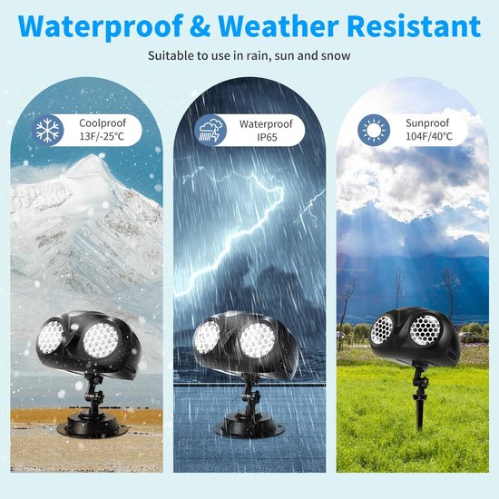 Waterdichte LED Sneeuwval Projector voor Binnen en Buiten ...