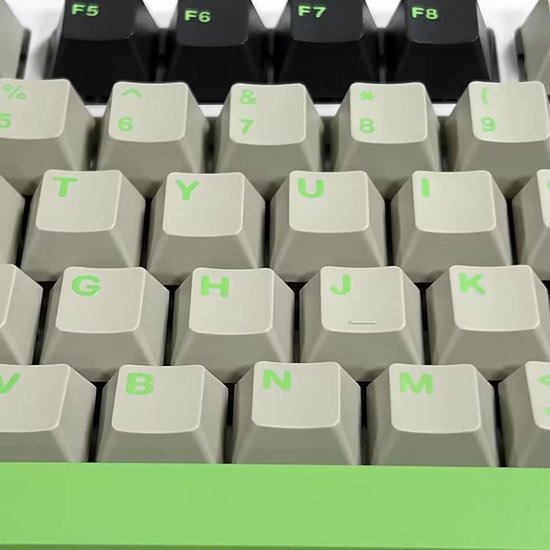 163 Keycaps Set Groen Double Shot Mechanisch Toetsenbord ISO ANSI ...