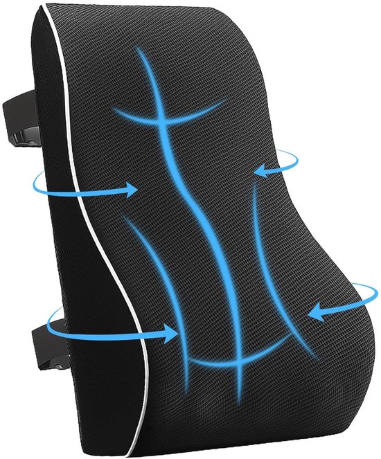 Ergonomisch rugkussen van traagschuim voor optimale ondersteuning | bol