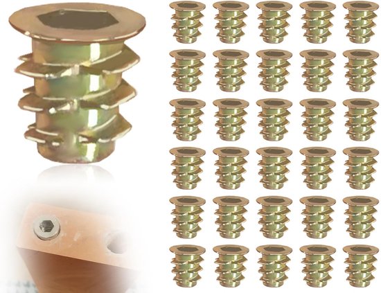 Screw-in nuts - threaded sleeve - threaded bushings - hex socket nuts ...
