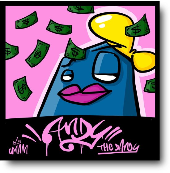 My kind of rain. Andy The Dandy - Meerdere kleuren - Plexiglas 150 x ...