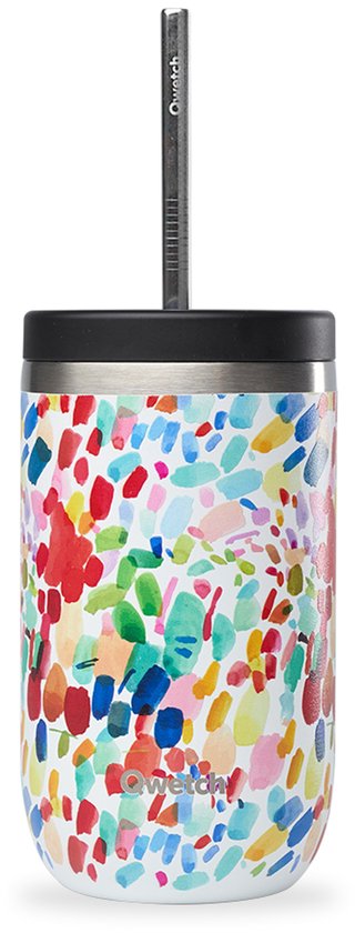 Qwetch - Cold Cup isotherm - Arty- 600ml | bol