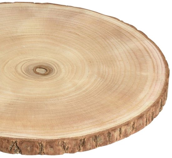 Deco boomschijven - hout - D35 cm - met schors - kaarsenbord - plateau ...