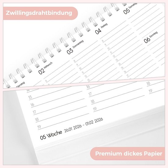 Tafelkalender 2025-2026 - Weekoverzicht Staand - Groot Formaat - Juli ...
