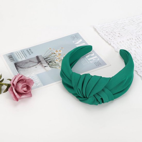 Elastische Geknoopte Hoofdband Dames en Meisjes - Brede Yoga Haarband | bol