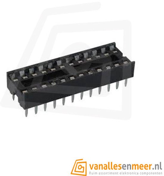 DIP socket 24 pins IC voetje 24 polig voor DIL 24 ICs 10-stuks | bol