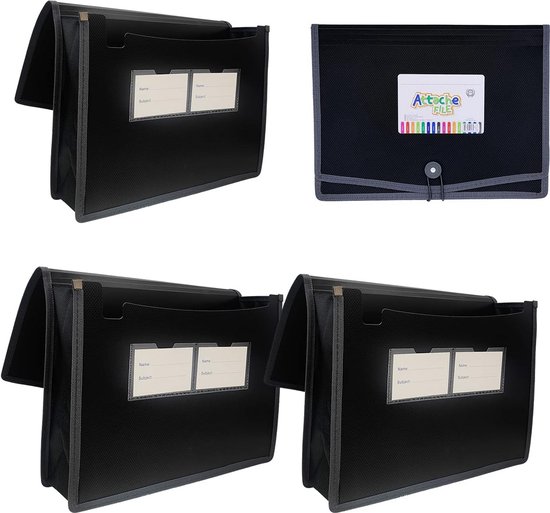 UITZETTENDE Dossiermappen Set (4 stuks) - Documenten Organizer A4 ...