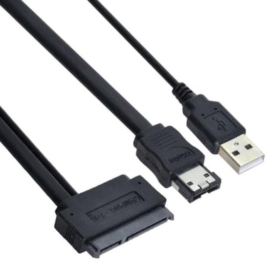 SATA 2.5 Inch Hard Drive Kabel 50cm - USB Powered Data & eSATA ...