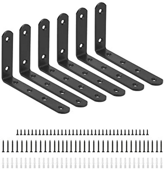 Hoekverbinder set van 6 stuks - L-vormige hoekomsluitingen met ...