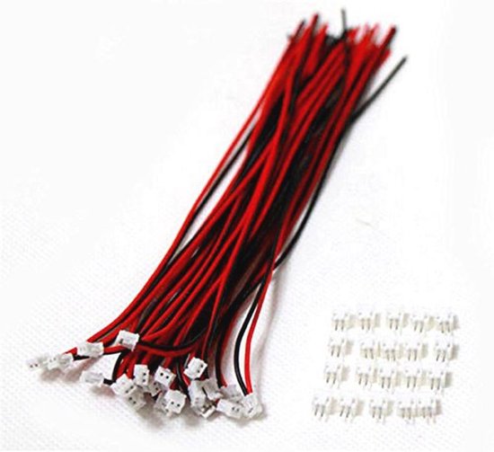 Mini Micro ZH 1,5 2-Pin Connector met Draden Kabels - 10 Sets | bol