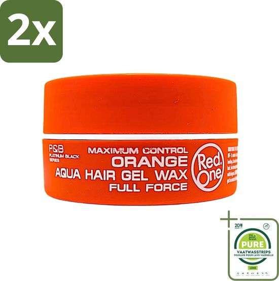 Red One Aqua Hair Gel Wax Full Force Orange 150 ml - Voordeelverpakking ...
