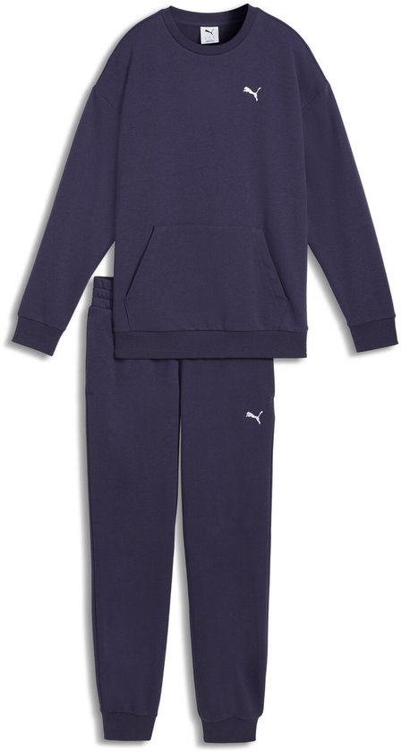 PUMA Relaxed Sweat Suit TR cl Dames Trainingspak - Deep Plum | bol