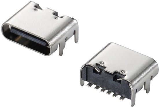 Eamber - USB C-aansluiting 6-pins Type-C vrouwelijk voor PCB-ontwerp ...