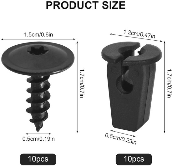 Universele Clipset Voor Auto Met 20 Schroeven Bevestigingsclips Voor