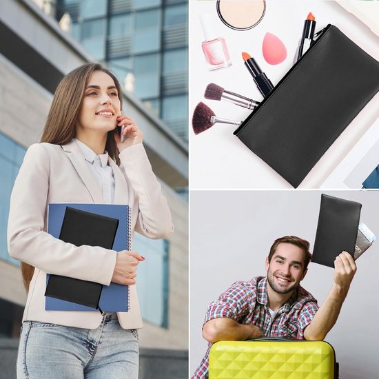 20 Stuks Ziplock Geldzakken 25x15 cm Zwart voor Contant Geld en ...