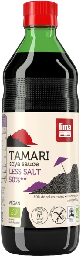 Tamari 50% minder zout 500 ml|Tamari 50% reduced salt 500 ml|Tamari 50% ...