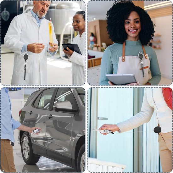 Retractable Pen Holders - Robuste Pen Loop met ID Card Holder - Belt ...