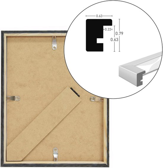 Houten Foto Lijst A4 21x29.7 cm - Minimalistisch Scandinavisch Design ...